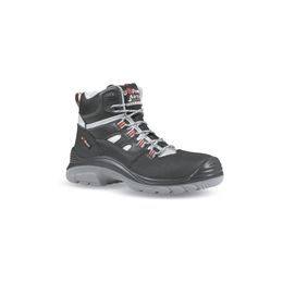UPower Sicherheitsstiefel S3 SRC Cross Gr.44 W.11 schwarz/rot Glattleder ; U-Power (0UC10014)