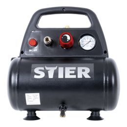 STIER Kompressor MKT 180 l/min , 8 bar , 6 l , &ouml;lfrei (907219)