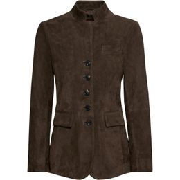 Reitmayer Lederjacke mit Stehkragen Taupe (Gr&ouml;&szlig;e: 48)