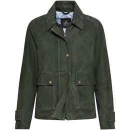 Brigitte von Sch&ouml;nfels Brigitte von Sch&ouml;nfels Kurze Velourslederjacke Khaki (Gr&ouml;&szlig;e: 48)