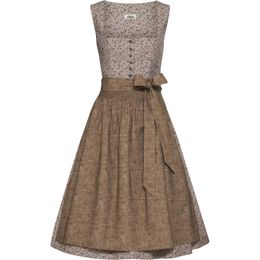 Almsach Midi-Dirndl Beige (Gr&ouml;&szlig;e: 34)