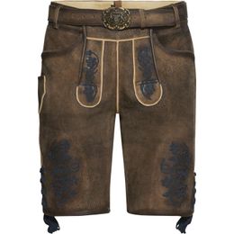 Almsach Kurze Lederhose Braun (Gr&ouml;&szlig;e: 50)