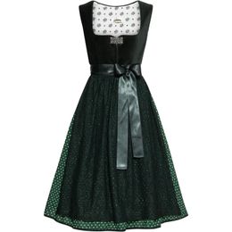 Almsach Midi-Samtdirndl Dunkelgr&uuml;n (Gr&ouml;&szlig;e: 34)