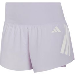 Adidas ADI365 /// 2i1 Laufshorts Damen - Gr&ouml;&szlig;e L - lila