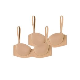 Schiesser Damen B&uuml;gel-BH Bandeau mit Schale - Unique Micro 2er Pack