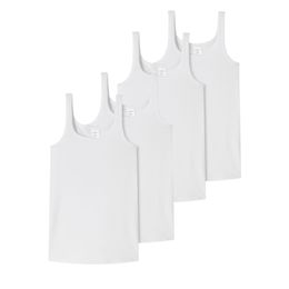 Schiesser M&auml;dchen Unterhemd 95/5 Organic Cotton 4er Pack