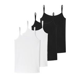 Schiesser M&auml;dchen Spaghettitop 95/5 Organic Cotton 4er Pack