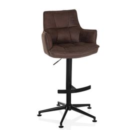 hjh LIVING Barhocker SOLAO LIFE HIGH Microfaser mit Armlehnen