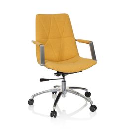 hjh OFFICE Home Office B&uuml;rostuhl SARANTO II Stoff mit Armlehnen