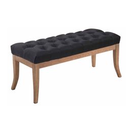 CLP Sitzbank Ramses mit hochwertiger Polsterung und Stoffbezug I Bank mit antik-hellen Holzbeinen I Holzbank mit einer Sitzh&ouml;he von: 46 cm