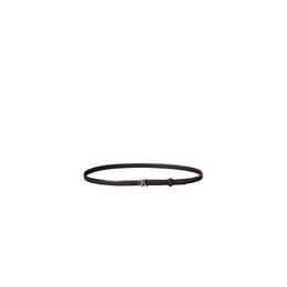 Calvin Klein Damen Lederg&uuml;rtel "ROUND CK BUCKLE 15MM BELT SMOOTH"delicioso, shiny nickel, Gr. 100, Web, Rindsleder, G&uuml;rtel, Gr&ouml;&szlig;enverstellbar mit