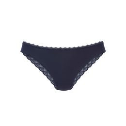 Lascana Damen Tanga "Fabia", Gr. 44dunkelblau, Spitze, Obermaterial: 88% Polyamid, 12% Elasthan, Unterhosen, aus edler, dezent transparenter