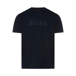 BOSS Orange Herren T-Shirtdunkelblau404, Gr. XL, unifarben, Single Jersey, Obermaterial: 100% Baumwolle, Shirts, Rundhalsausschnitt, Regular Fit,
