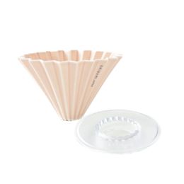 Origami Handfilter Dripper Set mit Halter, mattpinker Filter mit Halter aus Kunststoff