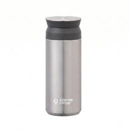 Kinto Coffee Circle Travel Tumbler, Thermobecher, edelstahl, 500 ml Fassungsverm&ouml;gen