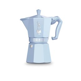 Bialetti Exclusive Moka Espressokocher f&uuml;r 6 Tassen in hellblau, Special Edition, Klassiker aus Italien