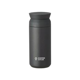 Kinto Coffee Circle Travel Tumbler, Thermobecher, 350 ml, schwarz