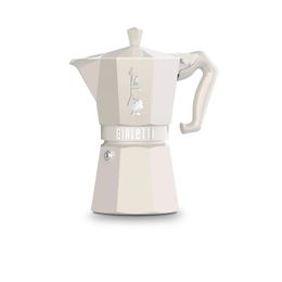 Bialetti Exclusive Moka Espressokocher f&uuml;r 6 Tassen in beige, Special Edition, Klassiker aus Italien
