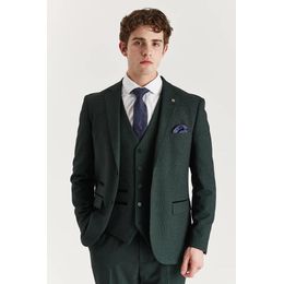 Paul Andrew Gr&uuml;ner Anzugsblazer im Prince-of-Wales-Stil f&uuml;r Herren