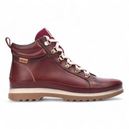 Pikolinos Damen Arcilla Rote Leder-Sneakers - Vigo