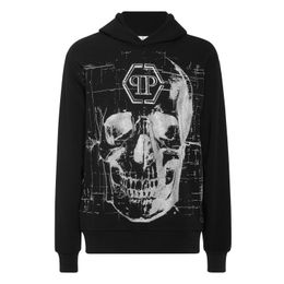 Philipp Plein Fleece Hoodie Sweatshirt Glass Skull
