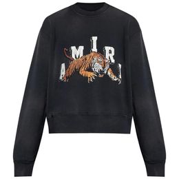 Amiri Vintage Tiger Schwarzes Sweatshirt