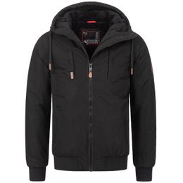 Alessandro Salvarini Herren Winterjacke AS-320 mit Teddyfell-Innenfutter & Kapuze &ndash; warm & stylisch