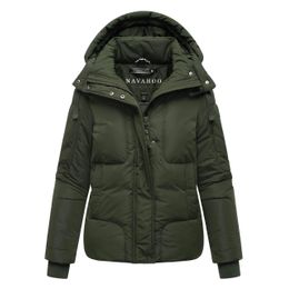 Navahoo Damen Steppjacke Zauberlicht mit Fleecefutter & Kapuze