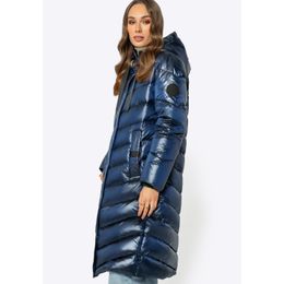 Wittchen Damen Stepp-Daunenmantel Marineblau Nylon