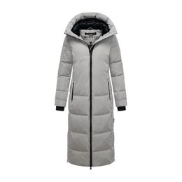 Marikoo Damen Winter Steppmantel Honiaa XVI mit Kapuze & Rei&szlig;verschlusstaschen