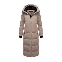 Marikoo Damen Winter Steppmantel Honiaa XVI mit Kapuze & Rei&szlig;verschlusstaschen