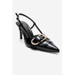 Noen Schnalle Spitzer Zehenbereich Stiletto Pumps