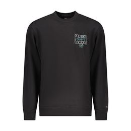 Tommy Hilfiger Schwarzes Baumwolle Herren Sweatshirt