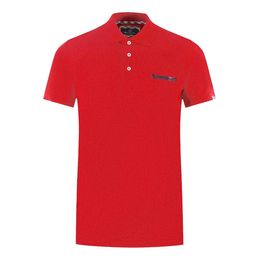 Aquascutum Unisex Erwachsenen Polo-Shirt mit Logo in Box (Rot)