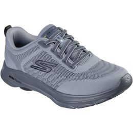 Skechers GO Walk 8 Day Textil Herren Grau/Schwarz Standard Sneakers