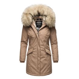 Navahoo Damen Winter Parka Cristal &ndash; Premium Kollektion mit Abnehmbarem Kunstfellkragen