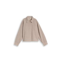 Tom Tailor Denim Damen Boxy Fit Cordbluse, braun, Uni, Gr. XL