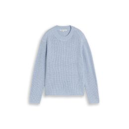 Tom Tailor Denim Damen Relaxed Fit Strickpullover, blau, Meliert, Gr. XXL