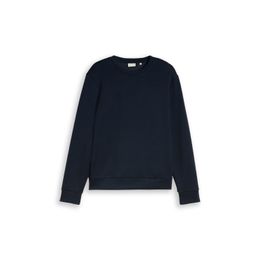 Tom Tailor Herren Basic Scuba Sweatshirt, blau, Uni, Gr. XXL