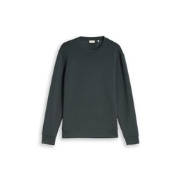 Tom Tailor Herren Basic Scuba Sweatshirt, gr&uuml;n, Uni, Gr. XXL