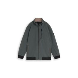 Tom Tailor Herren Plus Size - Blouson Jacke mit verstaubarer Kapuze, gr&uuml;n, Uni, Gr. 5XL