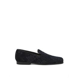 Etro Blaue Leder Slipper