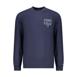 Tommy Hilfiger Blaues Baumwoll Herren Sweatshirt