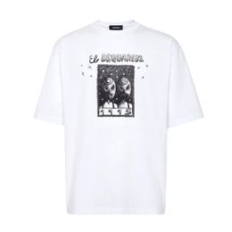 Dsquared2 Cartoon El Dsquared2 Design Wei&szlig;es T-shirt
