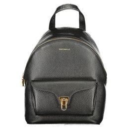 Coccinelle Schwarzer Leder-Rucksack