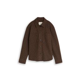 Tom Tailor Denim Damen &Uuml;bergangsjacke mit Leo-Print, braun, Animalprint, Gr. XXL