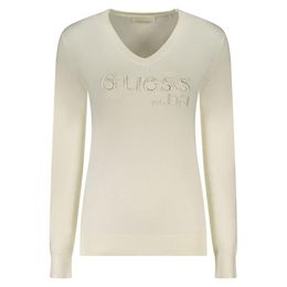 Guess Jeans Bianco Viskose Damen Langarm-T-Shirt