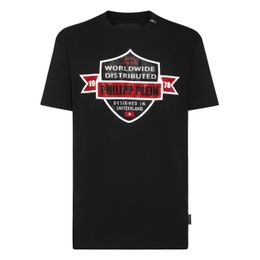 Philipp Plein T-Shirt Rundhalsausschnitt Ss Crest