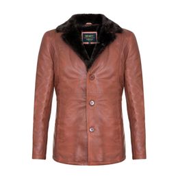 Herren-Blazerjacke aus Reefer-Leder &ndash; Pablo