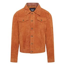 Herren Trucker Jeansjacke aus Ziegenwildleder im Westernstil - Yangon